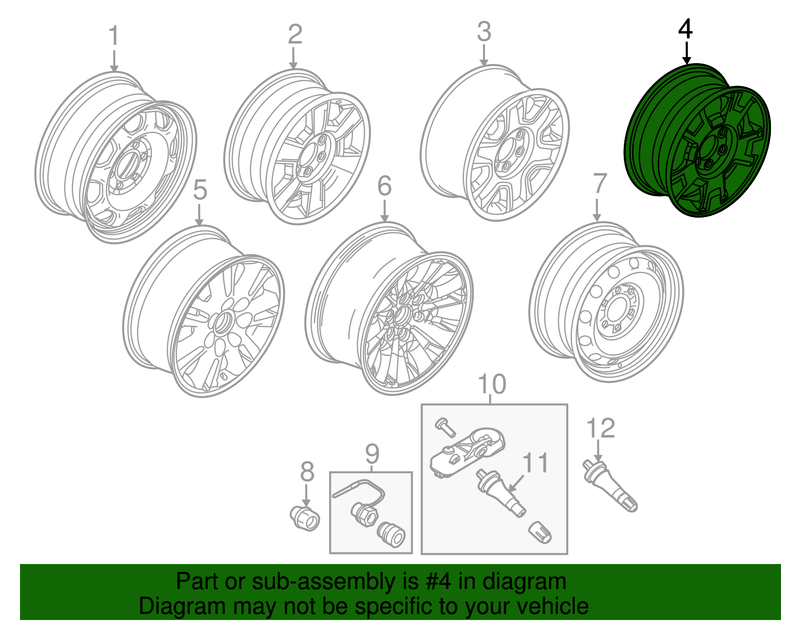 2010-2012 Ford F-150 Wheel, Alloy BL3Z-1007-E | Miracle Ford Parts