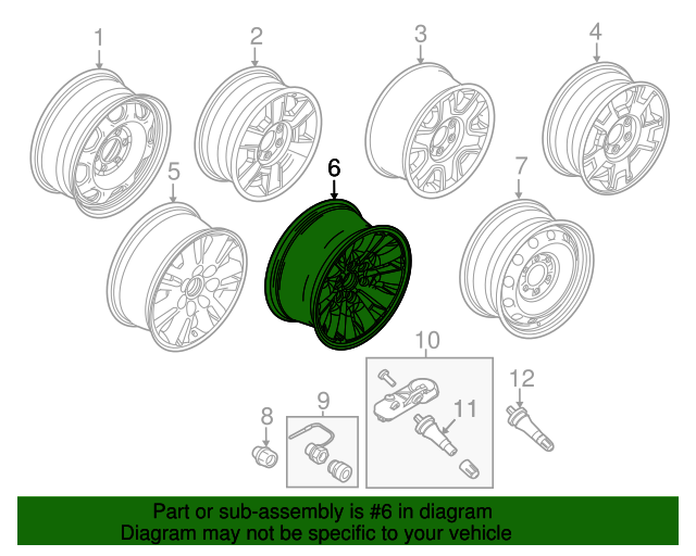 2012-2014 Ford F-150 Wheel CL3Z-1007-B | TascaParts.com