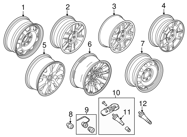2012-2014 Ford F-150 Wheel CL3Z-1007-B | TascaParts.com