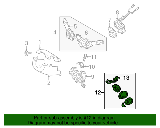 81900-1MA00 - Cylinder & Keys 2010-2013 Kia | Kia.Parts Store