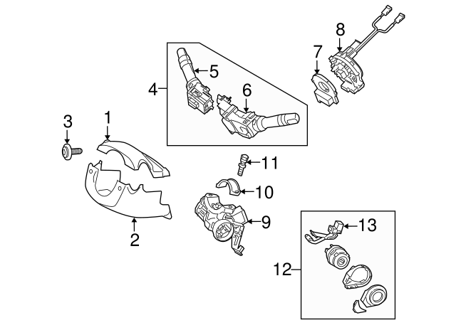 84850-1M300WK - Lower Column Cover 2010-2013 Kia | Kia.Parts Store