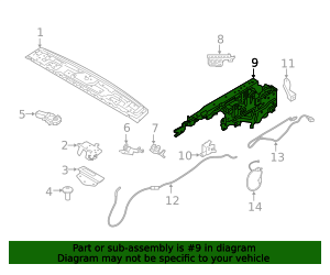 2019-2024 BMW Kinematics convertible top compart., le 54-37-7-443-103 ...