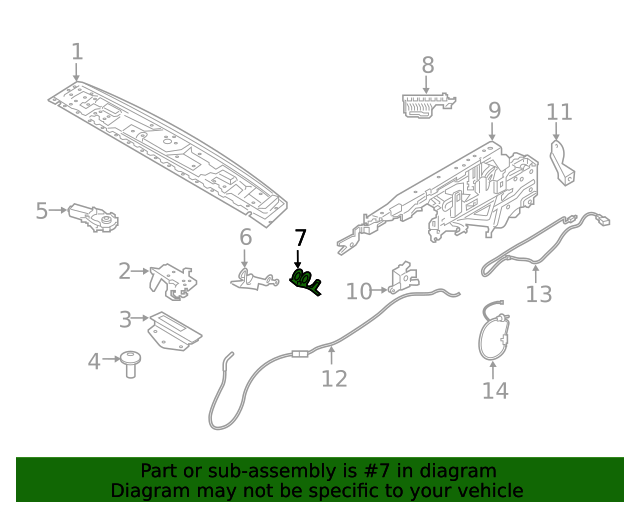 Genuine BMW 54-34-9-448-953 | Lower Hinge | FREE Shipping on Most ...