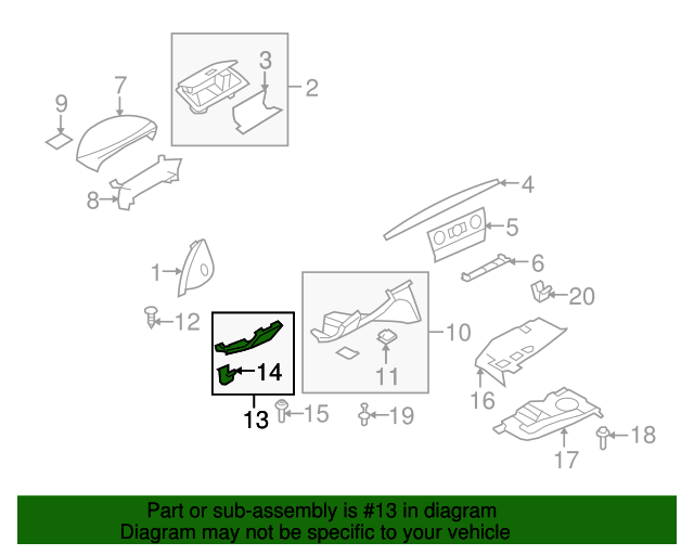 Genuine BMW 51-45-9-121-508 | Storage Compartment | FREE Shipping on ...