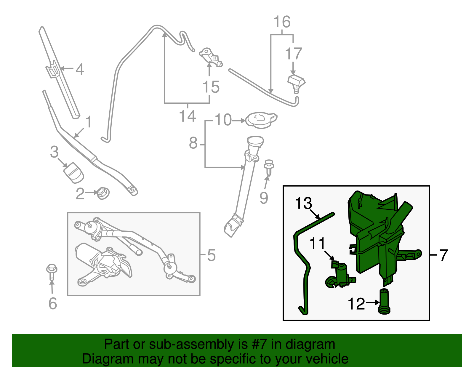 28910-1AA0A - Washer Reservoir - 2009-2014 Nissan Murano | Nissan OEM ...
