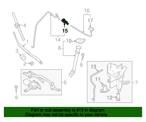 2009-2014 Nissan Murano Washer Hose Connector 28937-EB70A | OEM Parts ...