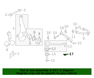 2017-2023 Land Rover Ft Lower Control Arm Castle Nut LR034221 | OEM ...