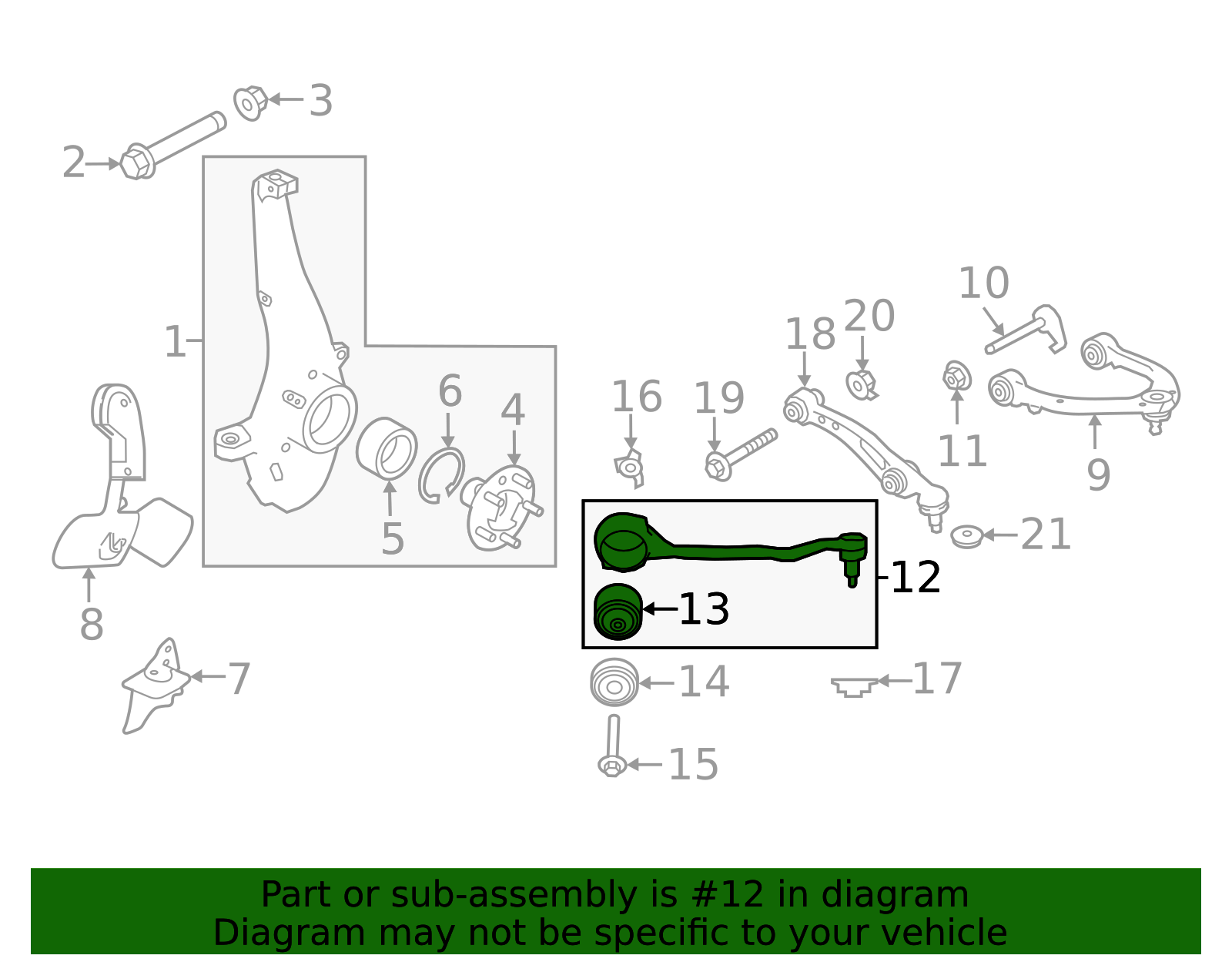 Genuine OEM Ft Lower Control Arm Part# LR144505 Fits 2020-2024 Land ...