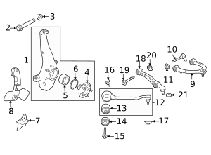2017-2023 Land Rover Ft Lower Control Arm Castle Nut LR034221 | OEM ...