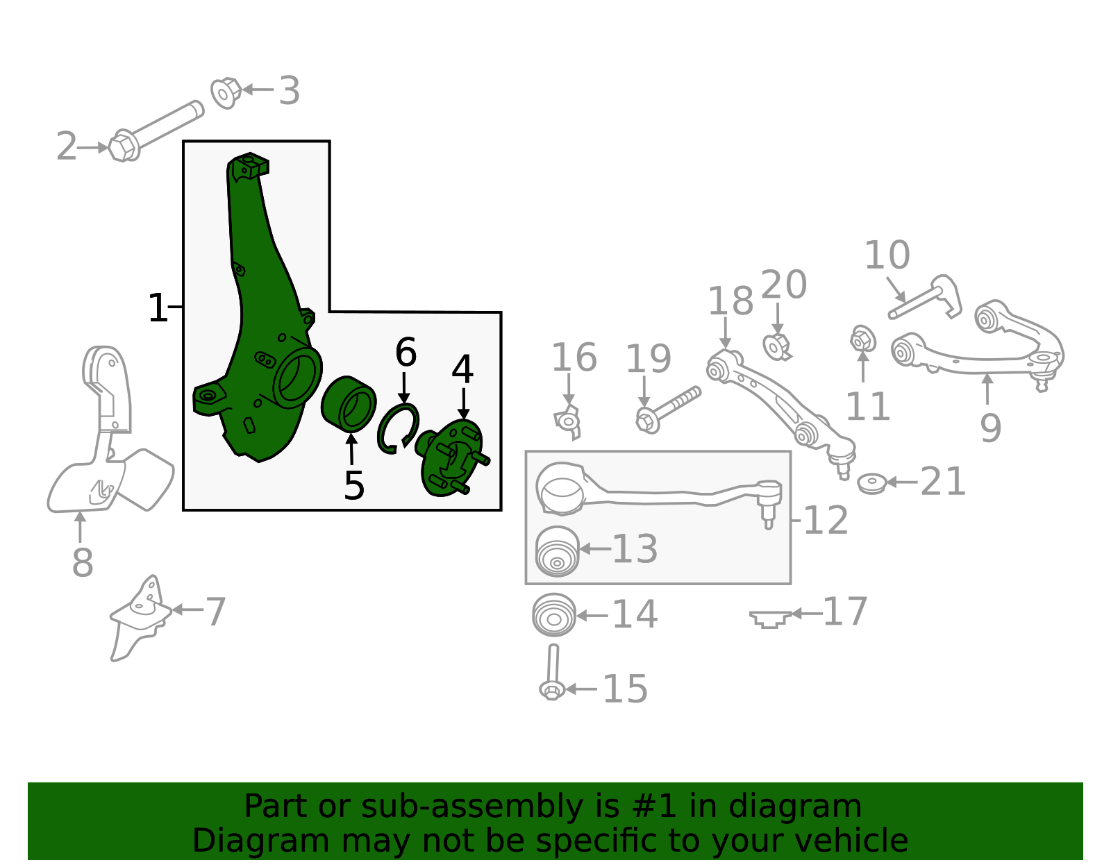 2020-2024 Land Rover Steering Knuckle LR155910 | Germain JLR Accessories