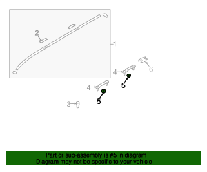 2003-2021 Subaru OEM NEW 03-20 Subaru Ascent Forester Crosstrek Rail ...