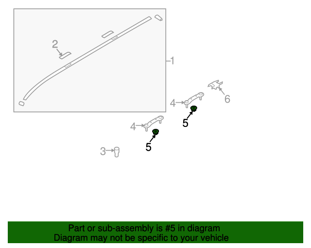 2003-2021 Subaru OEM NEW 03-20 Subaru Ascent Forester Crosstrek Rail ...