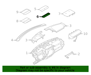 2021-2023 Ford Speaker Grille NL3Z-18979-BA | QuirkParts