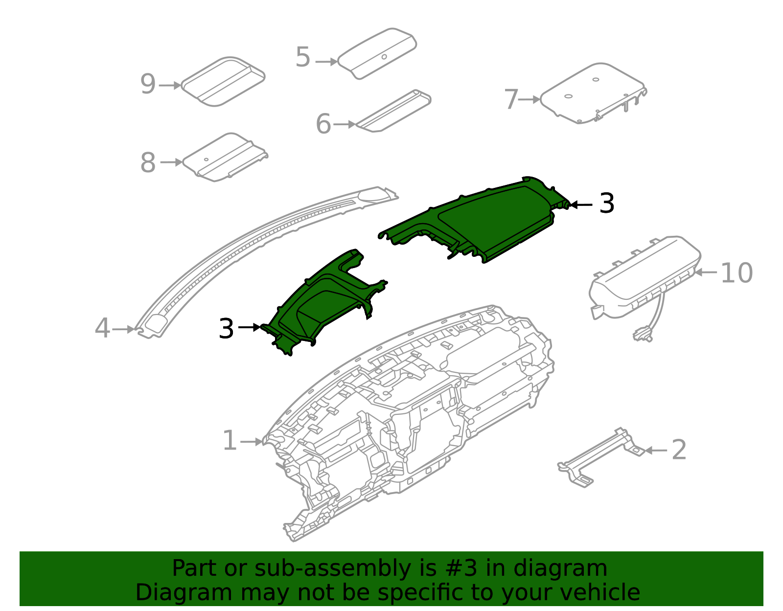 ML3Z-15044F58-CB - Top Cover 2021-2024 Ford F-150 | Online Ford Parts ...