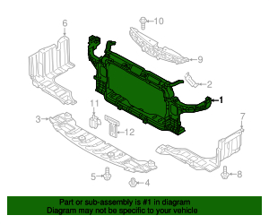 64101-B0000 - Radiator Support 2017-2018 Kia | Kia.Parts