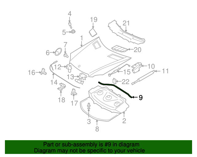 164-889-00-98 - Rear Seal 2007-2012 Mercedes-Benz | Mercedes-Benz USA Parts
