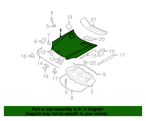 164-880-06-57-64 - Engine Hood 2007-2012 Mercedes-Benz | Mercedes-Benz ...
