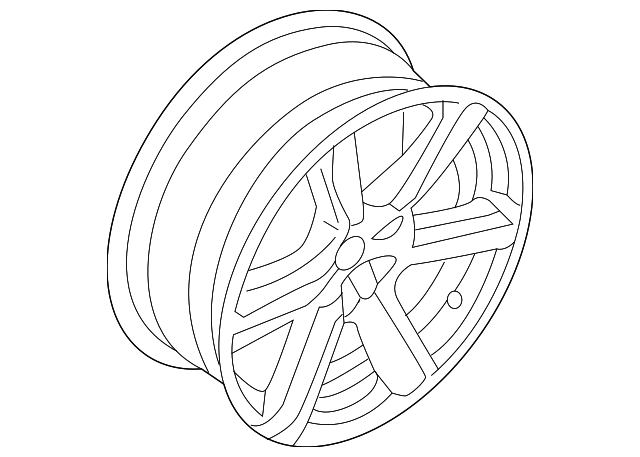 31680216 - 19-Inch 5-Double Spoke Black Diamond Cut Alloy 2019-2022 ...