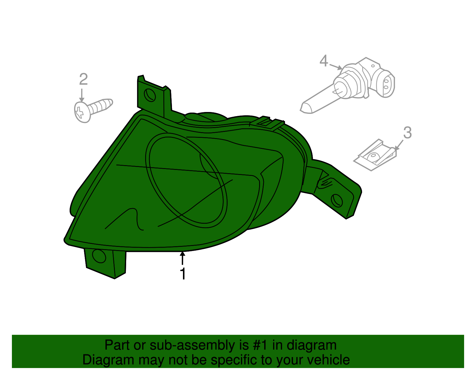 63177199893 - 2009-2012 BMW Fog Lamp Assembly (63-17-7-199-893) | BMW ...