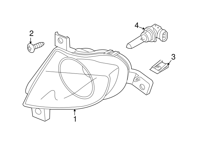 63177199893 - 2009-2012 BMW Fog Lamp Assembly (63-17-7-199-893) | BMW ...