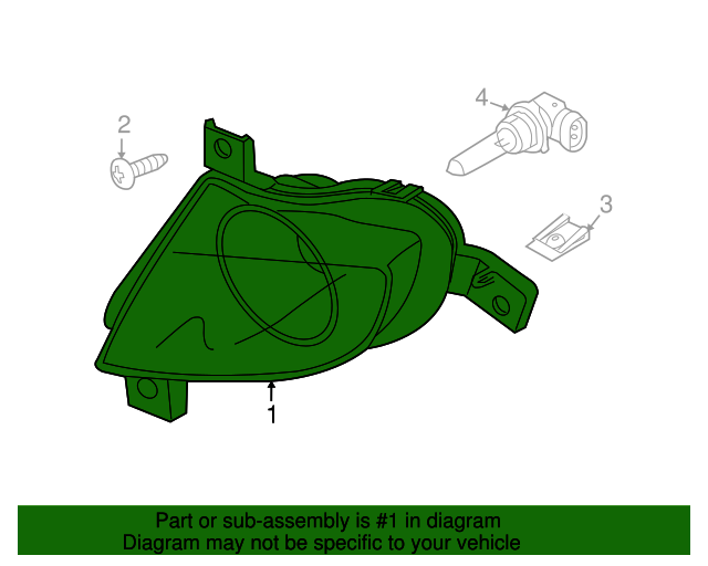 2009-2012 BMW Fog Light Housing 63-17-7-199-893 | AutoNationParts.com