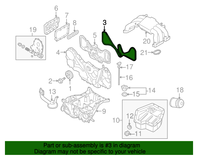 2001-2009 Subaru Timing Chain 13143AA051 | Subaru Parts For You