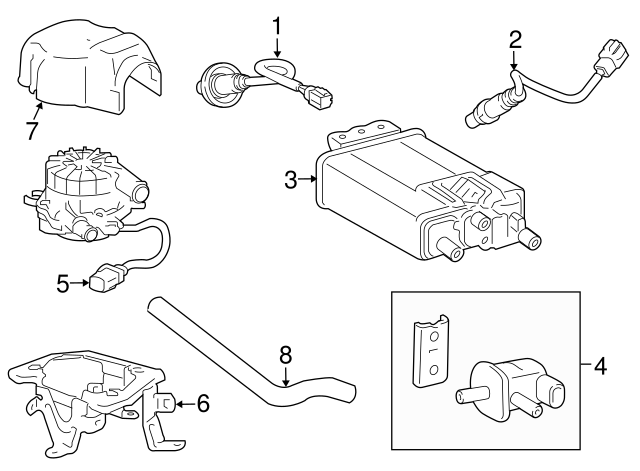 77740-35520 - Vapor Canister 2010-2023 Toyota 4Runner | AutoNationParts.com