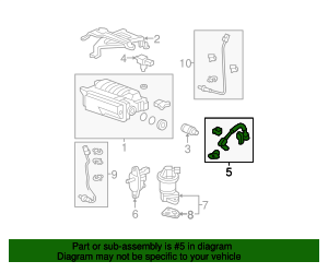 17724-SZA-A01 - Tube, Fuel Purge 2009-2015 Honda Pilot | Honda Parts Online
