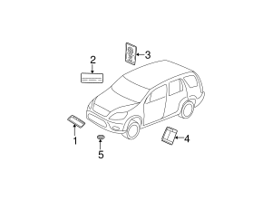 80050-S9A-H01 - AC Label 2002-2006 Honda CR-V | Honda Parts Online