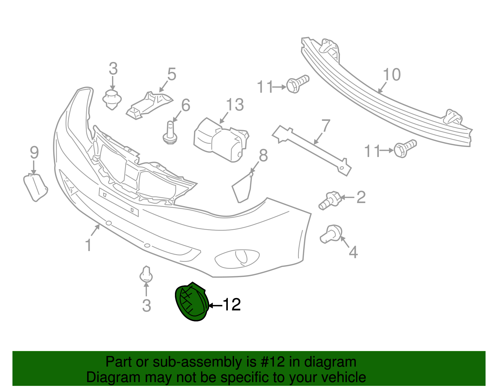 57731FG200 - Hole Cover - 2008-2014 Subaru Impreza | World OEM Parts Subaru