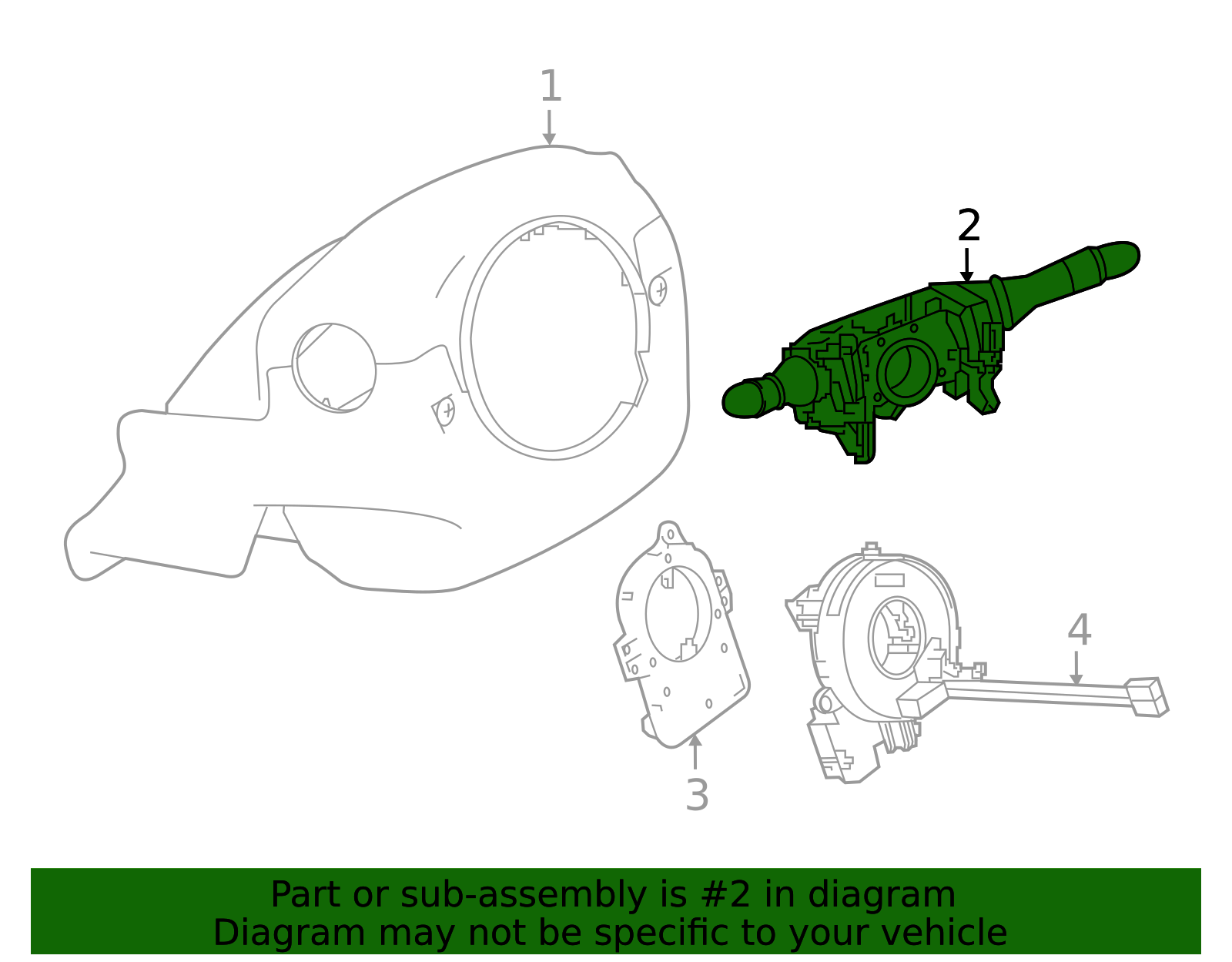 2019-2024 Nissan Altima Combo Switch 25560-6CA1B | Nissan Parts Central