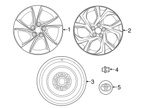 2018-2021 Toyota C-HR Wheel Alloy 18 Inch 42611-F4040 | OEM Parts Online