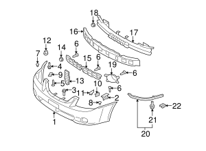 86574-2F000 - Grille 2004-2006 Kia | Kia.Parts Store