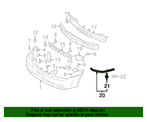 86572-2F000 - Molding Strip 2004-2006 Kia | Kia.Parts Store