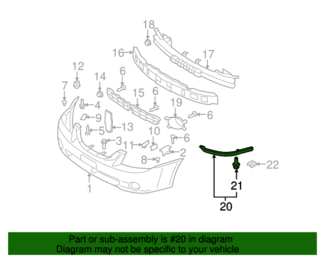 86572-2F000 - Molding Strip 2004-2006 Kia | Kia.Parts Store