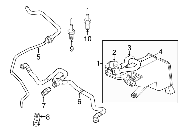 2003-2018 Porsche Cayenne Evaporative Emissions System Leak Detection ...