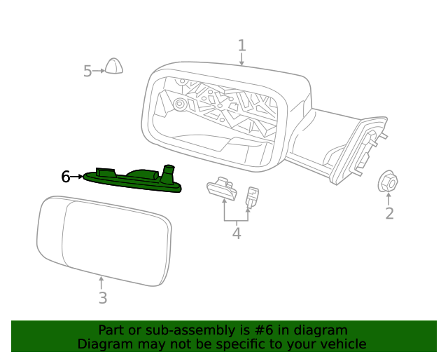 2019 Ram Puddle Lamp - Driver's Side (LH) 68460987AA | TascaParts.com