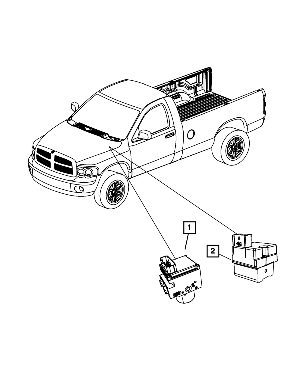 2009-2012 Mopar Anti-Lock Brake System Hydraulic Control Unit ...