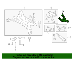 2013-2024 Toyota Upper Control Arm SU003-07493 | Toyota Parts Center