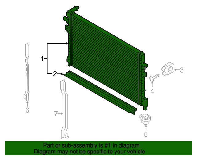 5Q0-121-251-HQ - Radiator 2015-2016 Audi A3 | AutoNationParts.com