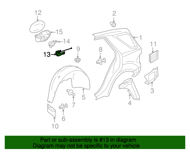 164-820-01-72 - Fuel Filler Door Lock Actuator 2006-2011 Mercedes-Benz ...