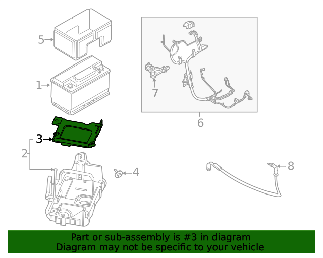 2021-2023 Ford F-150 Battery Tray Bracket ML3Z-10753-A | OEM Parts Online