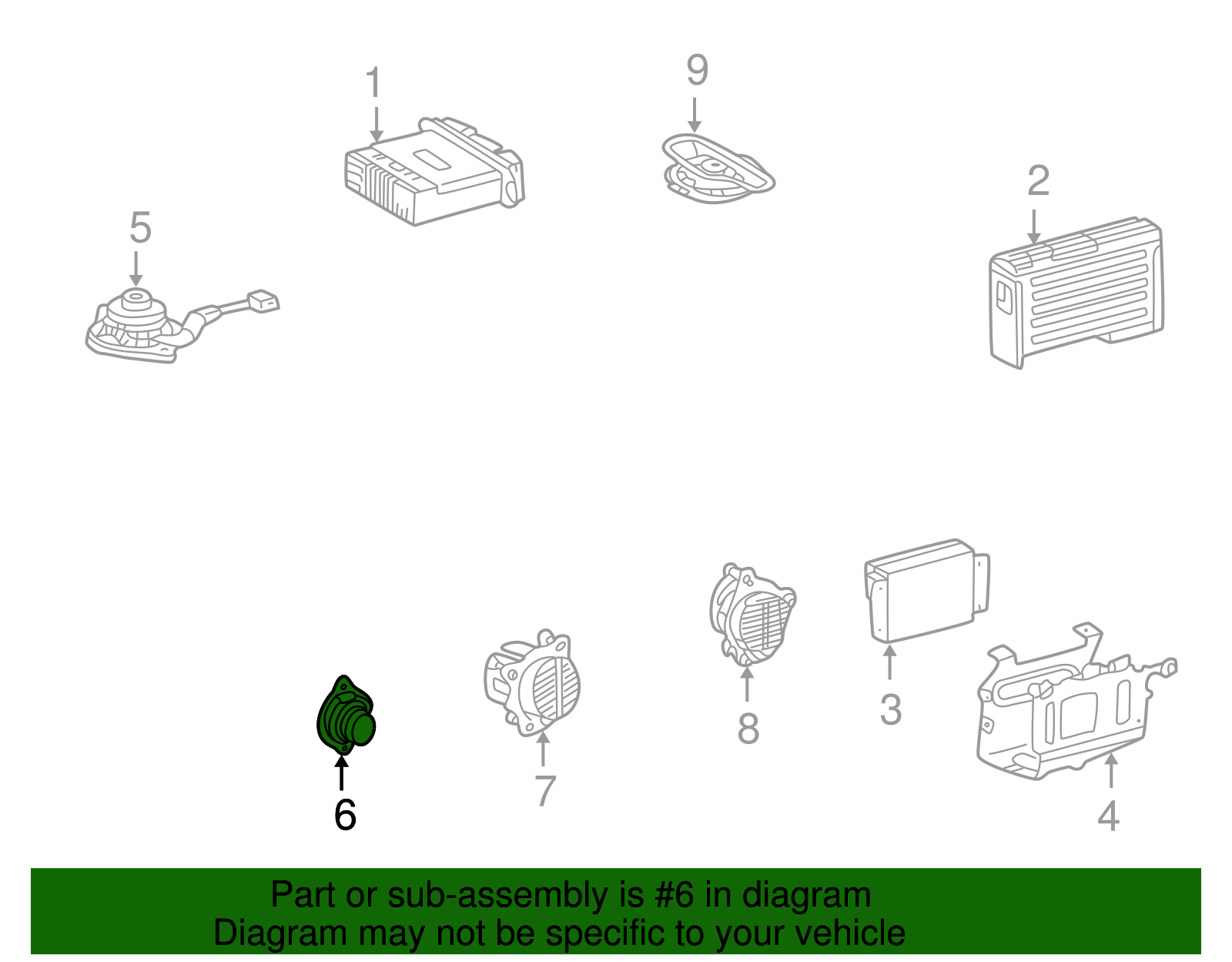 2000-2012 Mercedes-Benz Speaker 220-820-24-02 | Retail Performance Auto ...