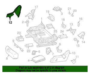 212-918-05-30-64-9051 - Inner Cover 2010-2018 Mercedes-Benz ...