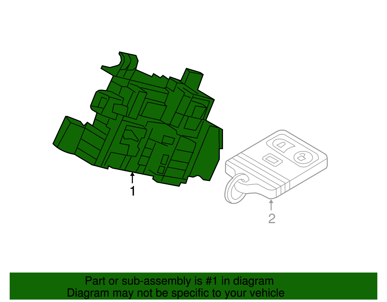 Genuine OEM Ford Part - Module - Door Lock And Alarm AC3Z-15604-D ...