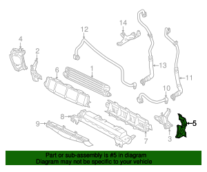 2014-2017 Mercedes-Benz E 550 Engine Oil Cooler Cover 207-505-09-88 ...