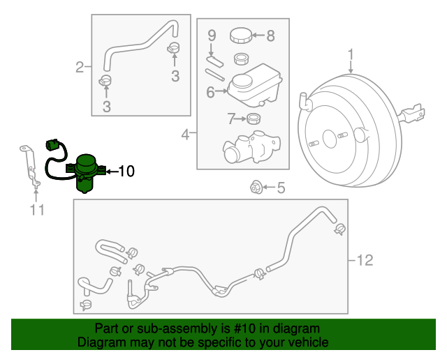 2014-2021 Subaru Vacuum Pump 26110VA000 | Subaru Parts Guys