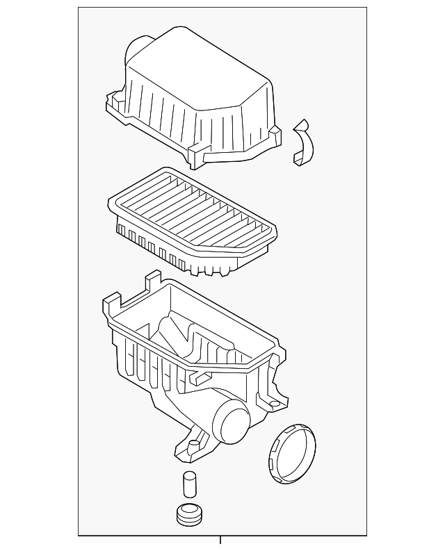 2012-2017 Hyundai Air Cleaner Assembly 28110-1R100 | OEM Parts Online