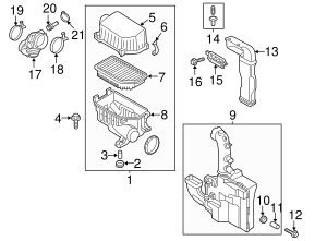 2012-2017 Hyundai Veloster Grille 28213-2V100 | OEM Parts Online