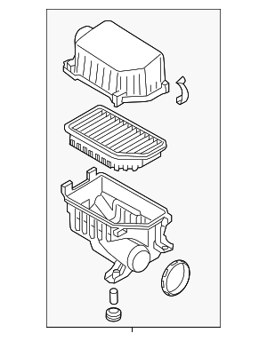 2013-2014 Hyundai Veloster Air Filter And Housing Assembly 28110-2V300 ...